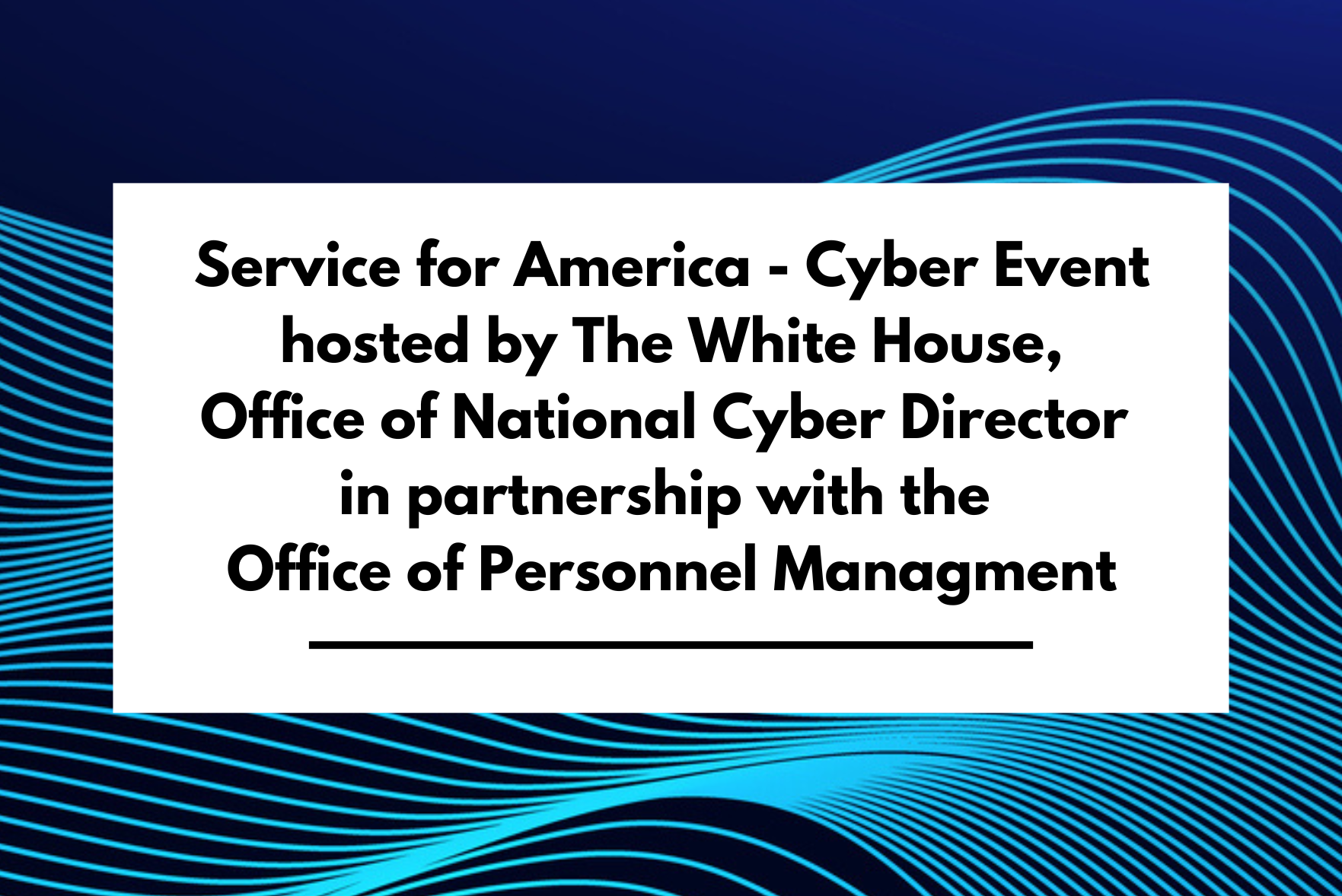 SIMS Software recognized by Director Harry Coker at Service for America ...